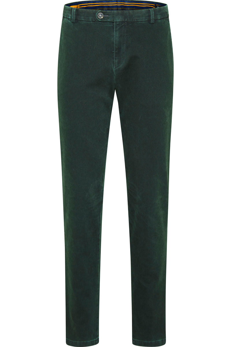 Bugatti - Dark Green Cashmere Feel Stretch Pants – Jay Dillon