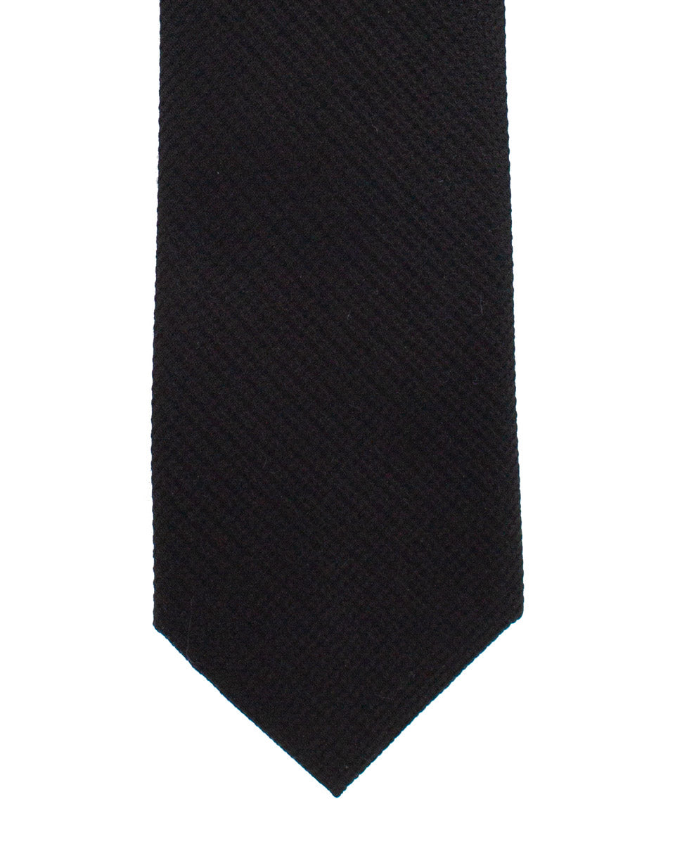 Textured Black Silk Tie – Jay Dillon