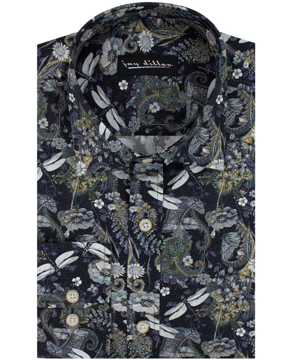 Jay Dillon - Dragonfly Print Shirt