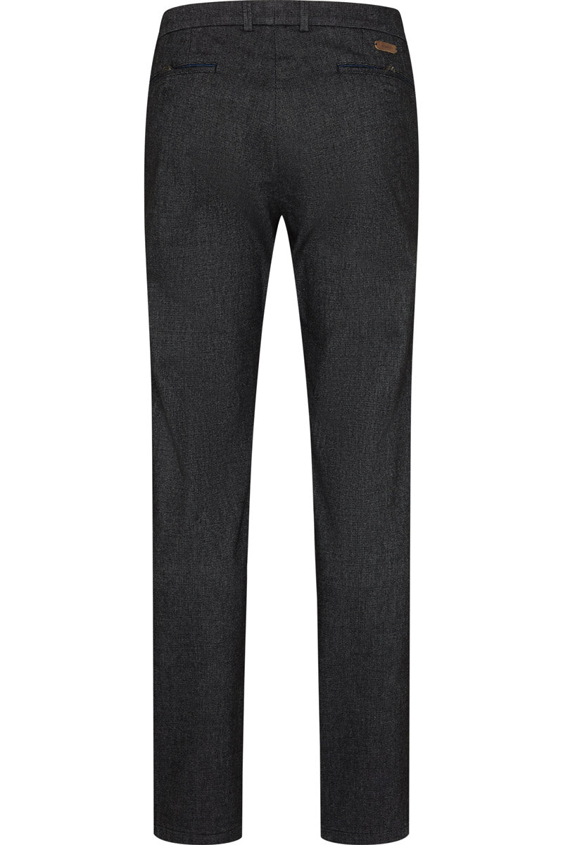Bugatti - Dark Grey Yarn Dyed Stretch Pants – Jay Dillon