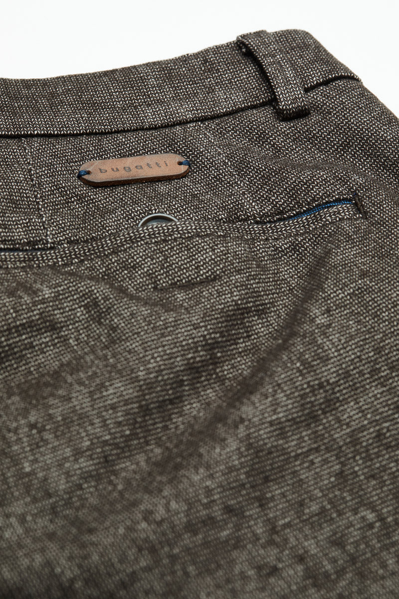 Bugatti - Light Brown Yarn Dyed Stretch Pants – Jay Dillon