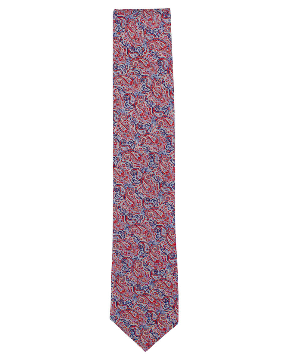 Hemley - Red Paisley Silk Tie – Jay Dillon